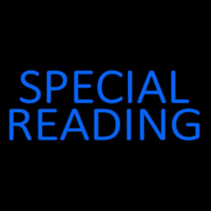 Blue Special Reading Handmade Art Neon Sign