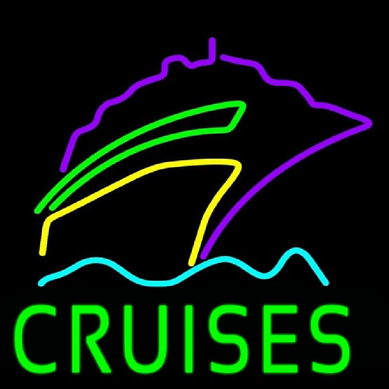 Green Cruises Logo Handmade Art Neon Sign