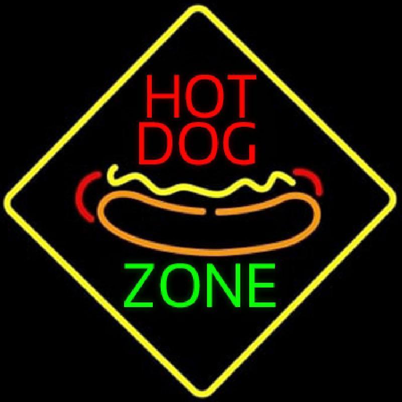 Hot Dog Zone Handmade Art Neon Sign