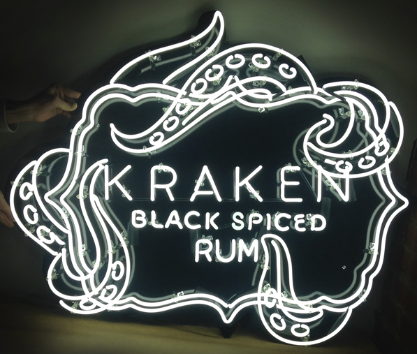 Kraken Black Spiced rum Neon Sign