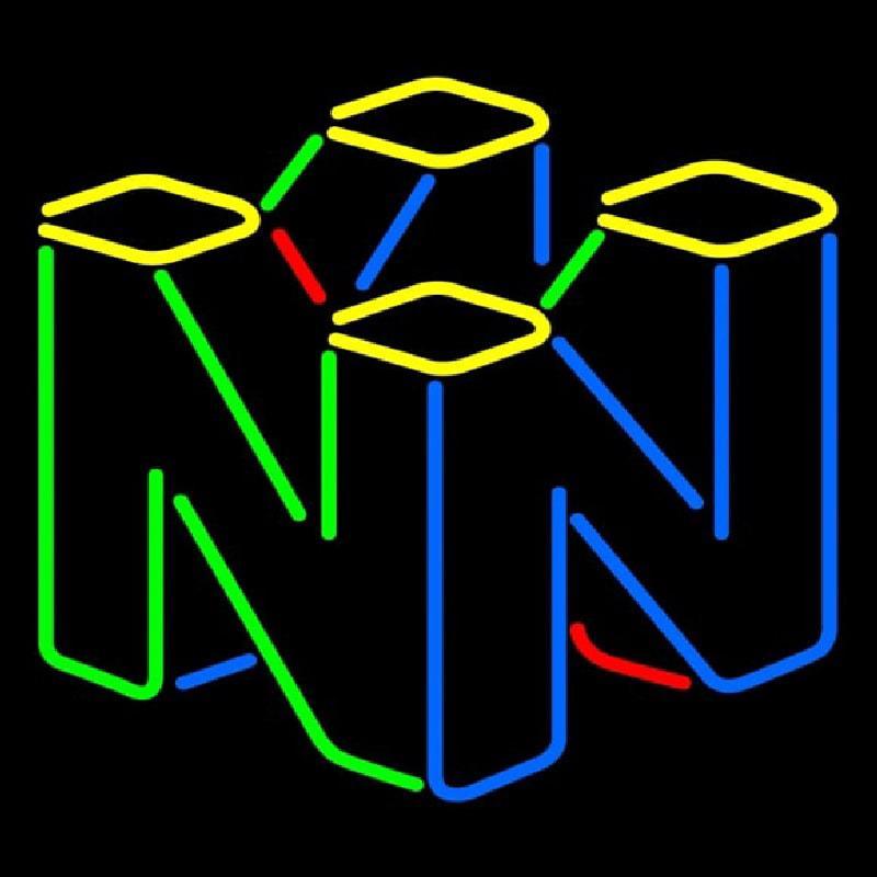 N Logo Handmade Art Neon Sign