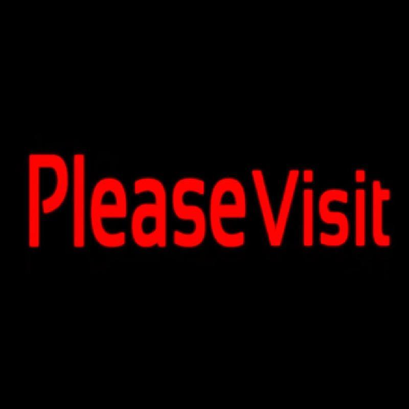 Placement Red Handmade Art Neon Sign