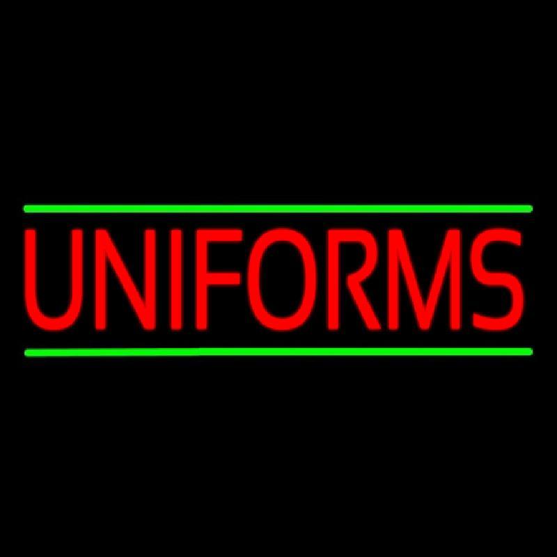 Red Uniforms Handmade Art Neon Sign