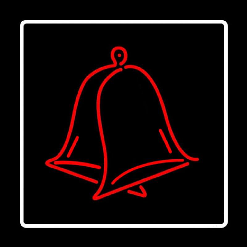 Red Wedding Bell Logo Handmade Art Neon Sign