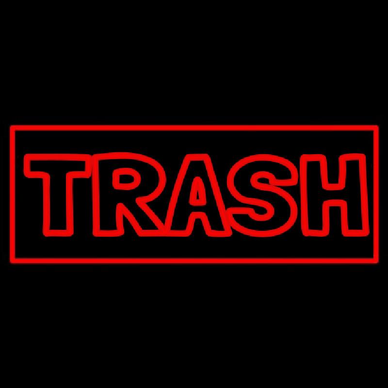 Trash Handmade Art Neon Sign
