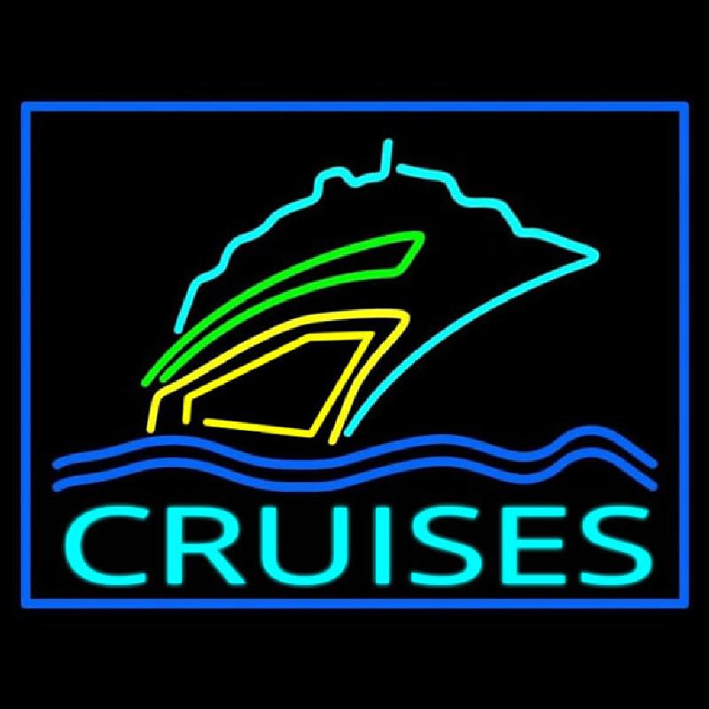 Turquoise Cruises Logo Handmade Art Neon Sign