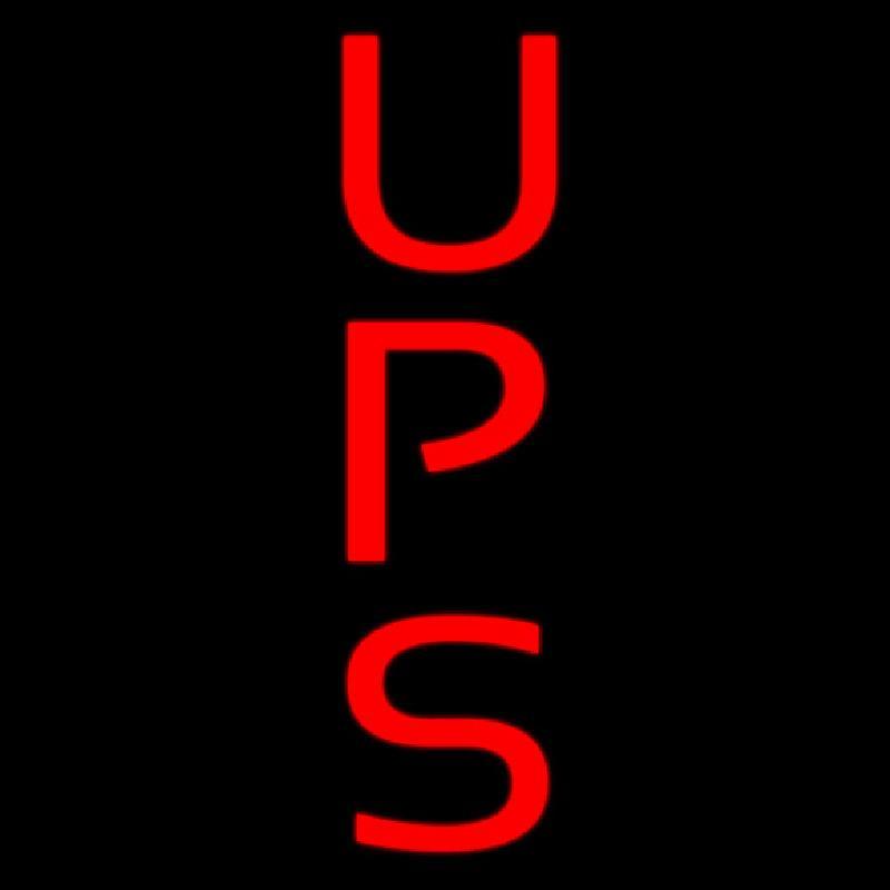 Ups Vertical Handmade Art Neon Sign