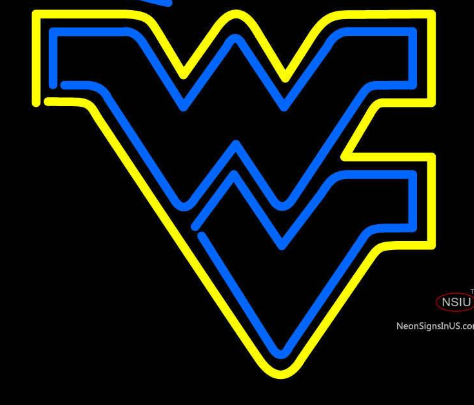 West Virginia University neon sign