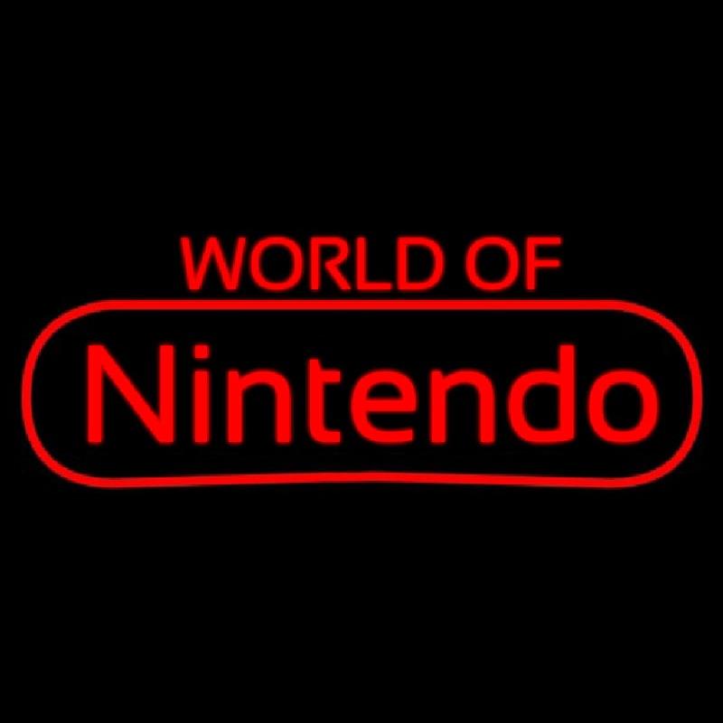World Of Nintendo Handmade Art Neon Sign