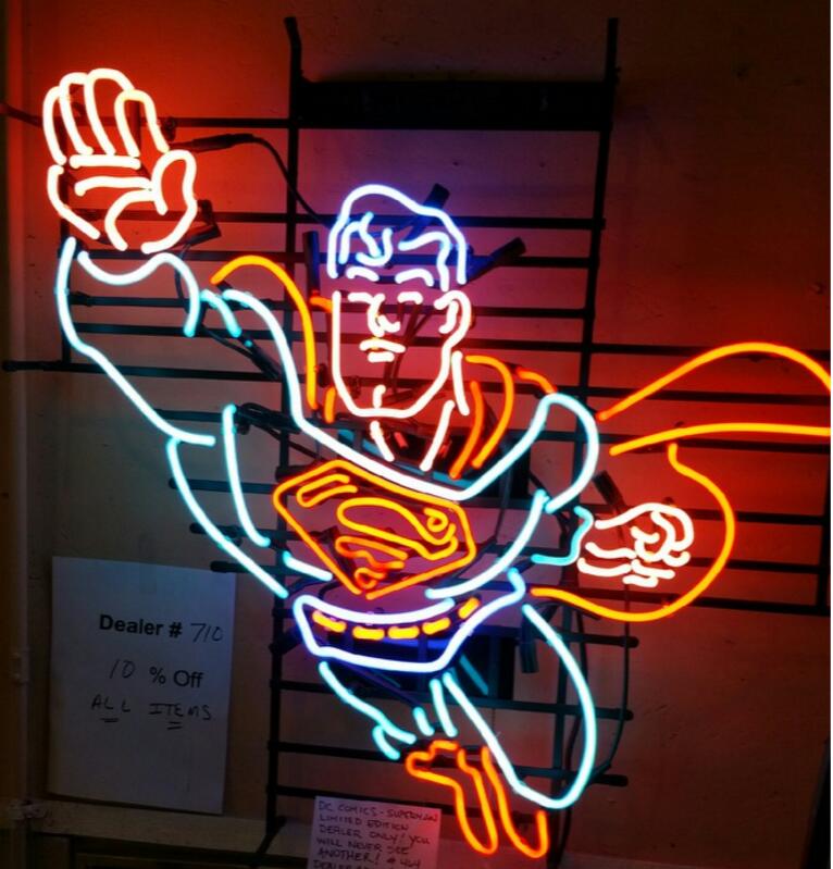 Superman Logo Neon Sign
